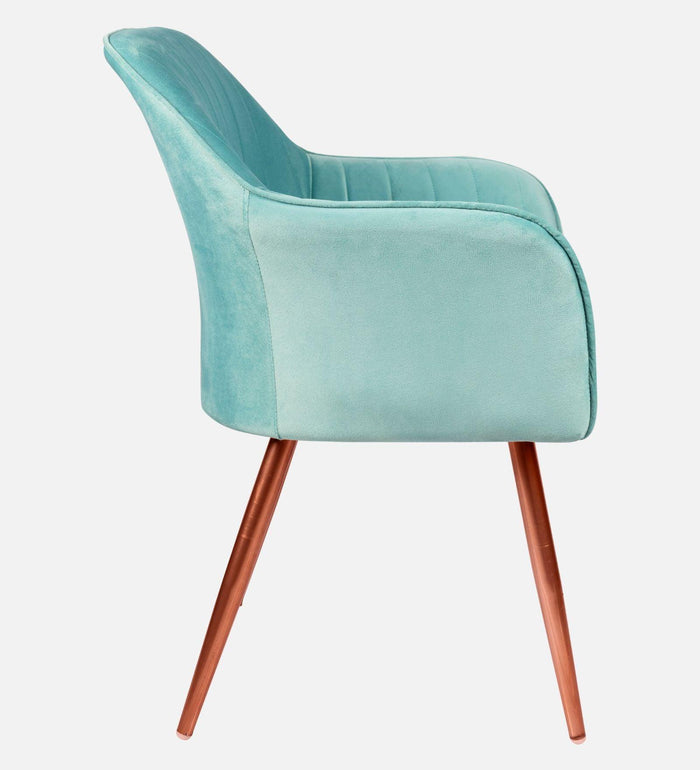 Plush Dining Chair with Velvet Fabric