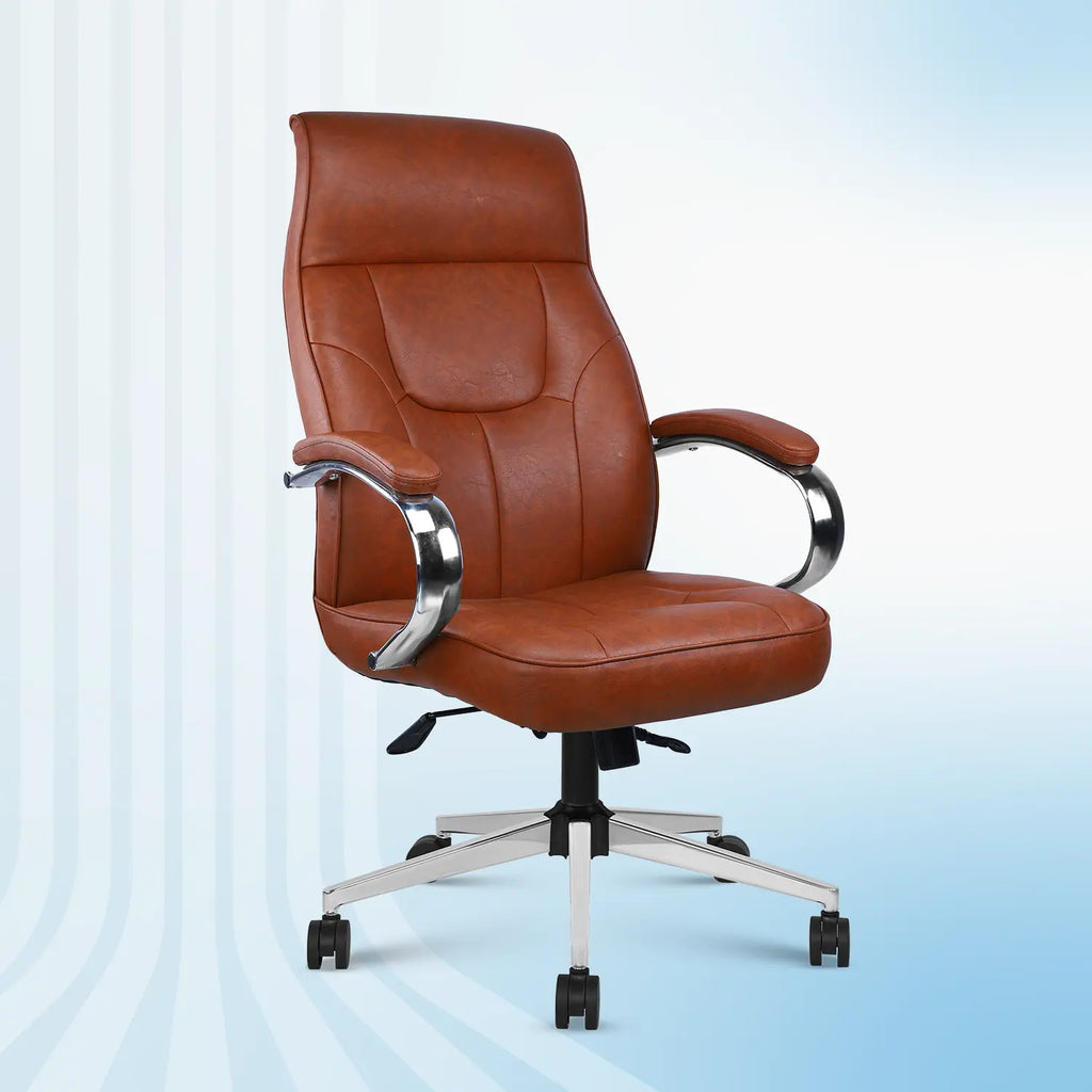 Buy Stellar High Back Leatherette Office Chair - Stylish & Ergonomic ...